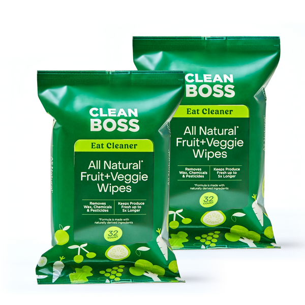 Eat Cleaner All Natural Fruit & Veggie Wash Wipes | Clean Boss - CleanBoss