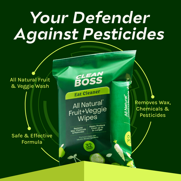 Eat Cleaner All Natural Fruit & Veggie Wash Wipes | Clean Boss - CleanBoss